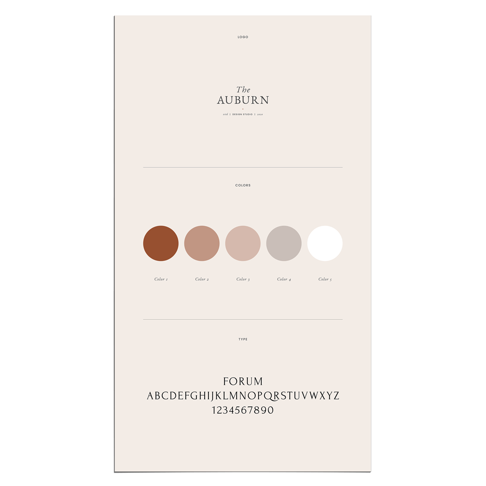 Auburn Brand Sheets | Studio Standard