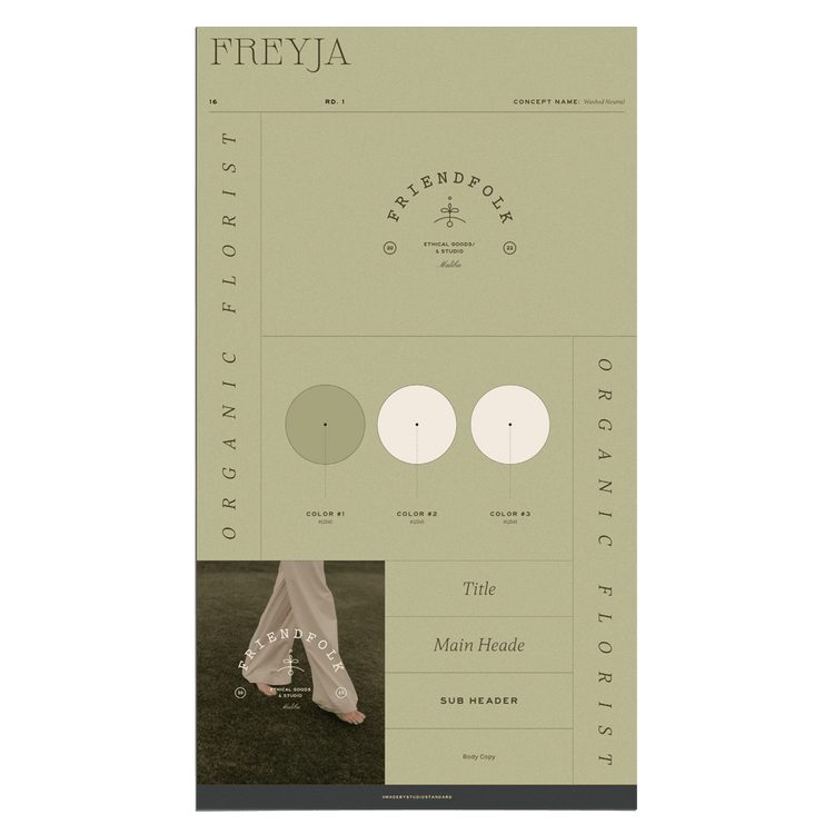 Freyja Brand Board Templates | Studio Standard