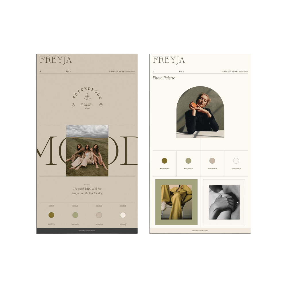 Freyja Brand Board Templates | Studio Standard