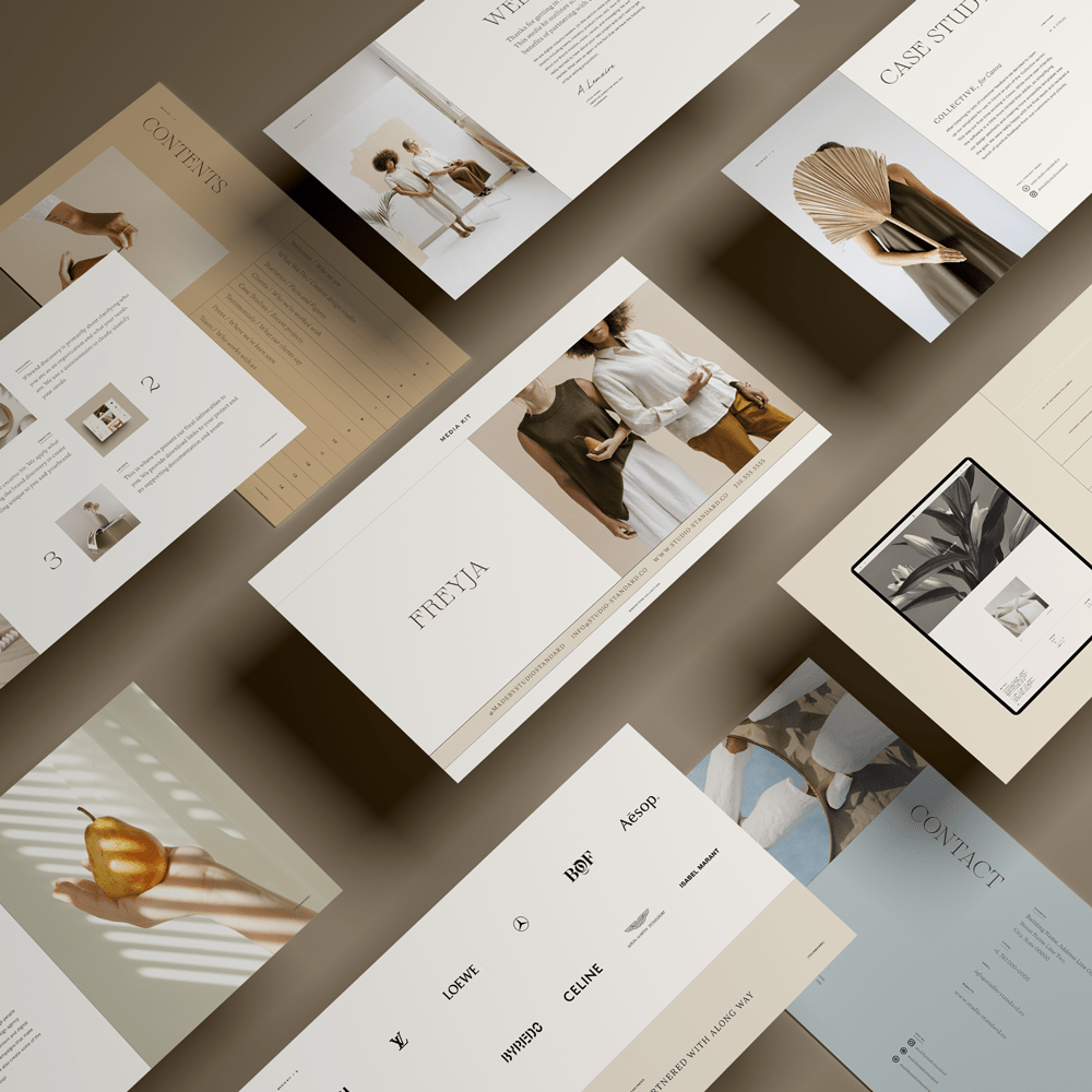 Freyja Media Kit Template | Studio Standard