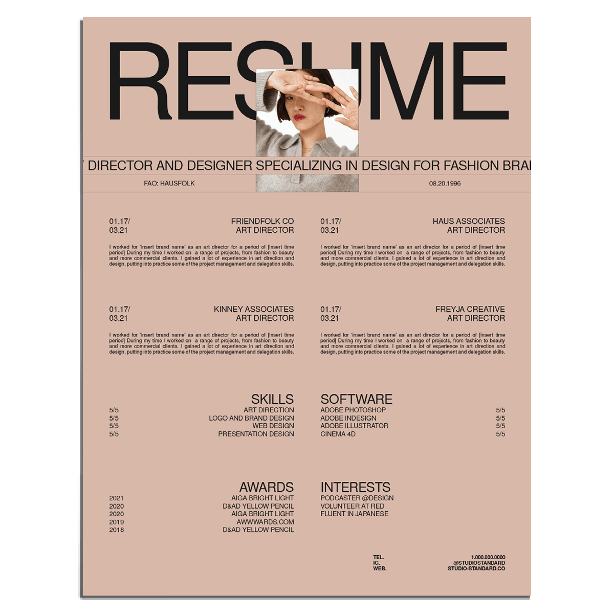 Haus Resume Kit Template | Studio Standard