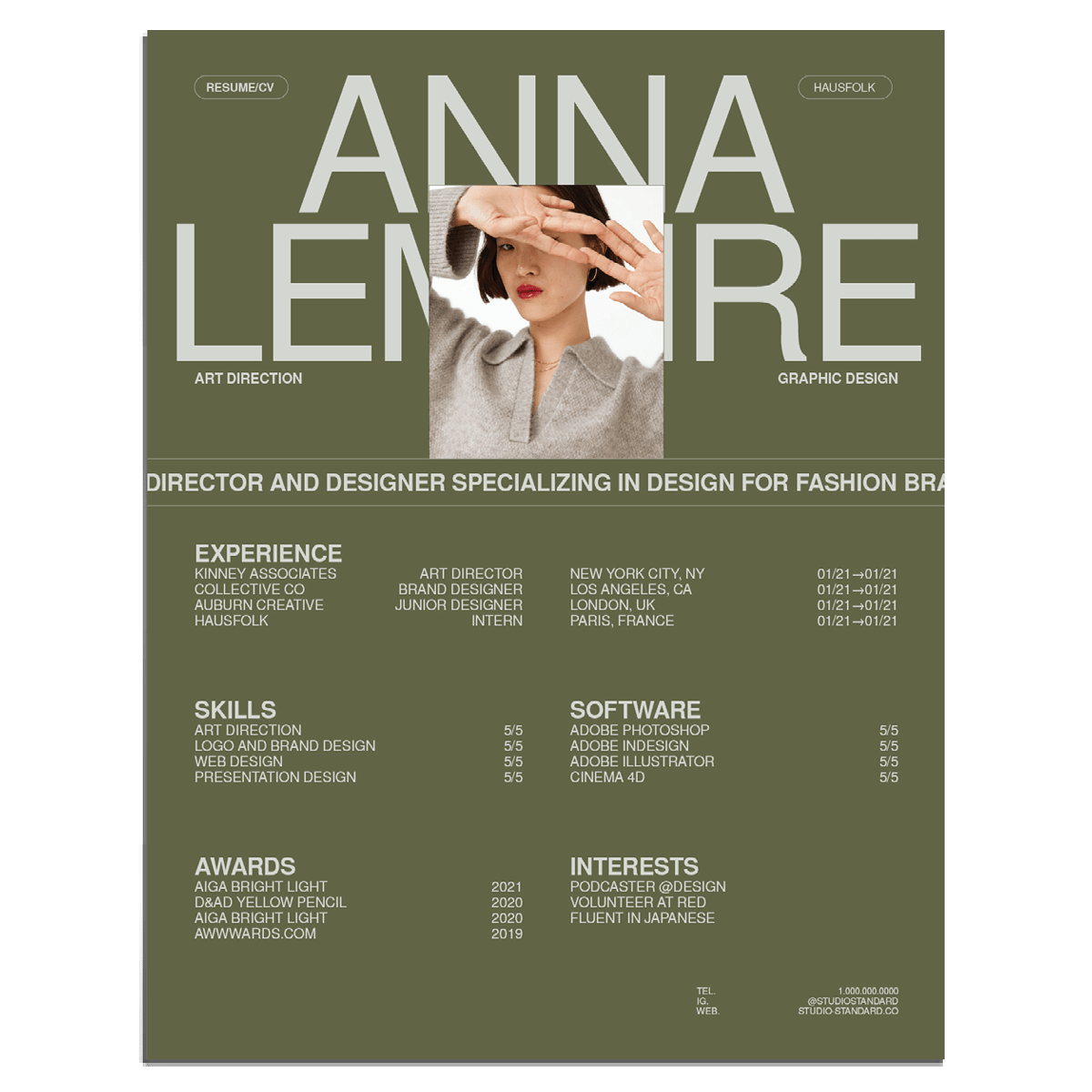 Haus Resume Kit Template | Studio Standard