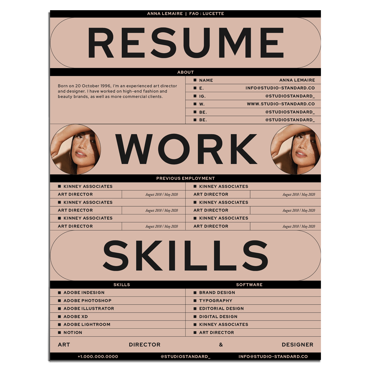 Lucette Resume Kit Template | Studio Standard