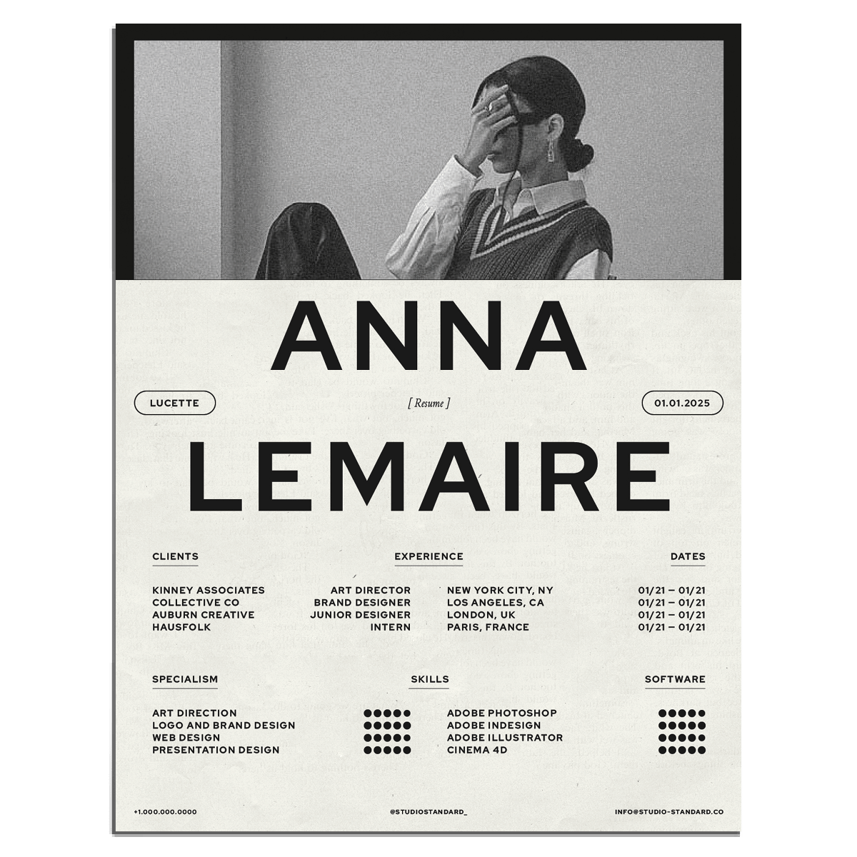 Lucette Resume Kit Template | Studio Standard