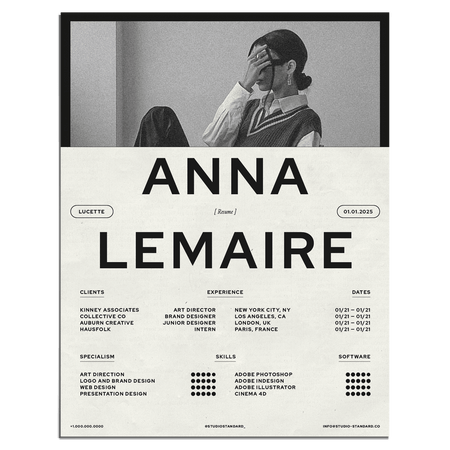 Lucette Resume Kit Template | Studio Standard