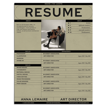 Lucette Resume Kit Template | Studio Standard