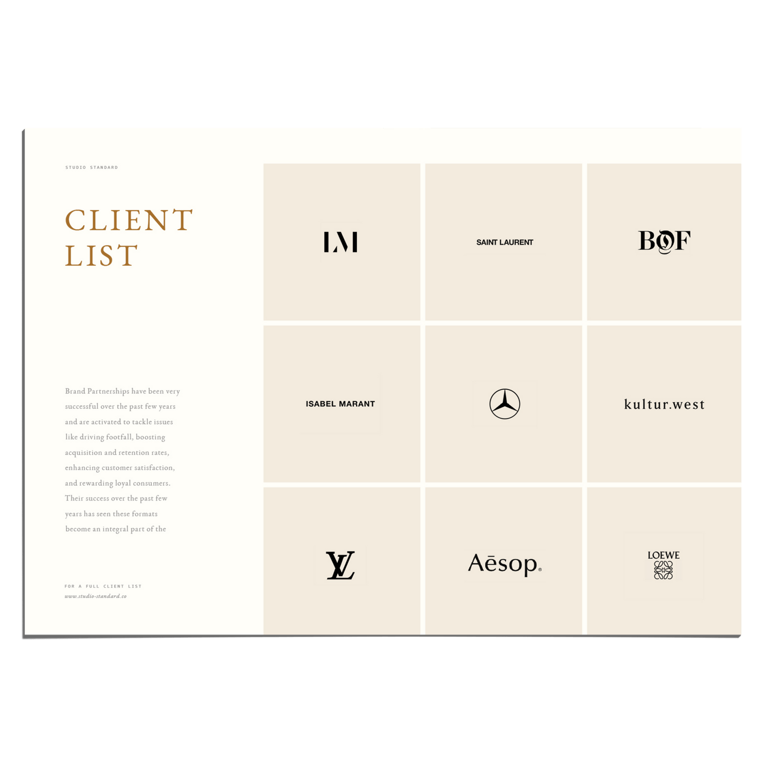 Melrose Creative Portfolio | Studio Standard