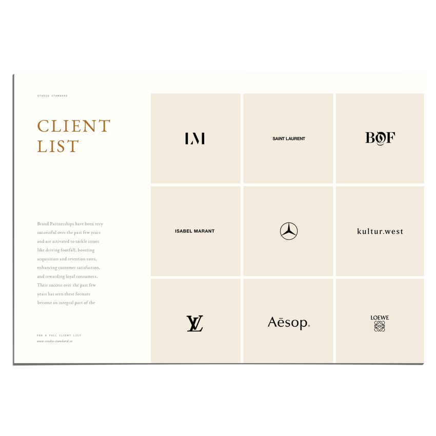 Melrose Creative Portfolio | Studio Standard