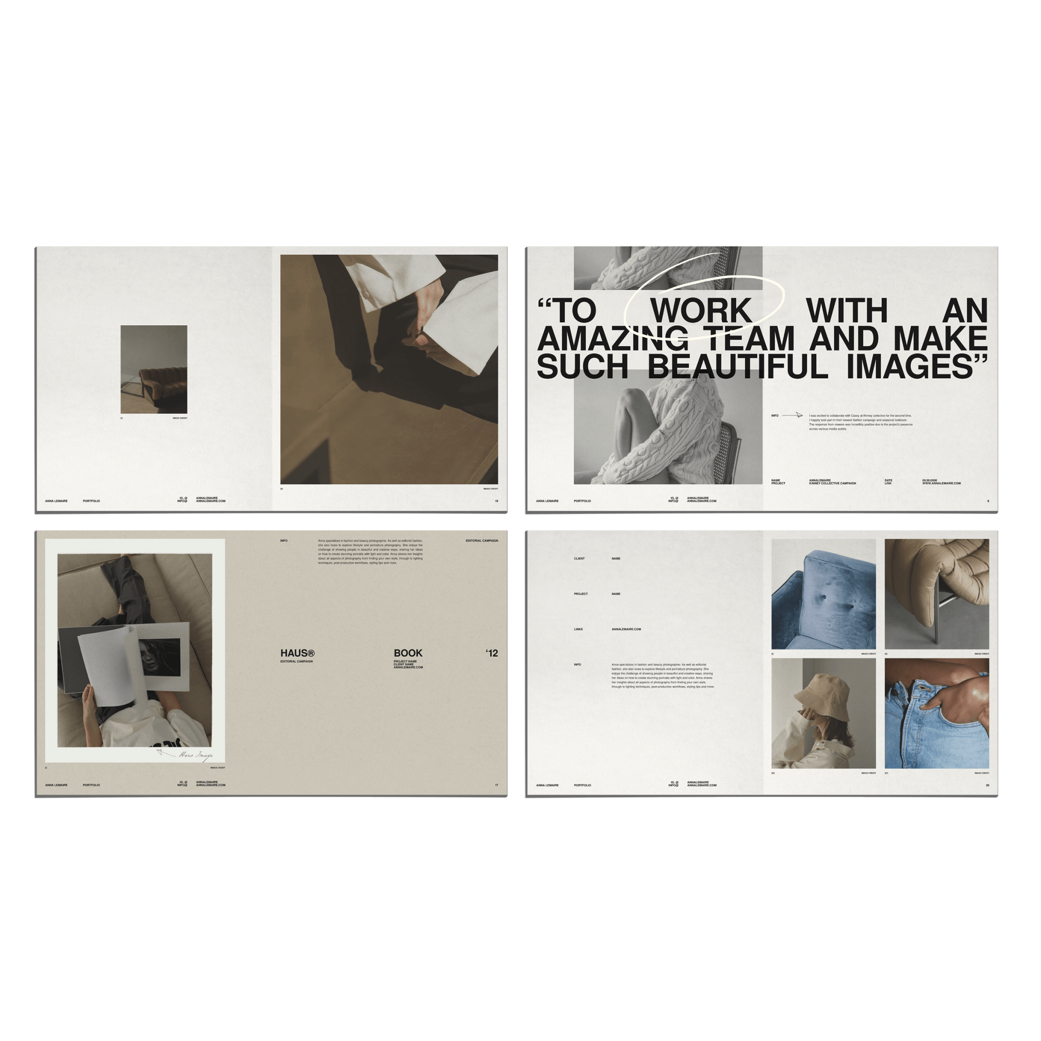 Photographer's Starter Kit: Portfolio Template – Studio Standard